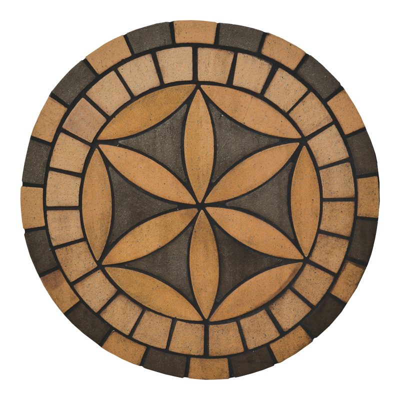 Shaped floor tiles - Circular feature - Gres Terraklinker